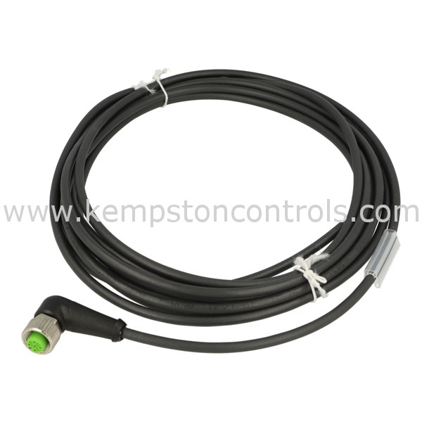 MURR 7000-12341-6240500 MURR M12 FEMALE 90° A-COD. WITH CABLE PUR 4X0 ...