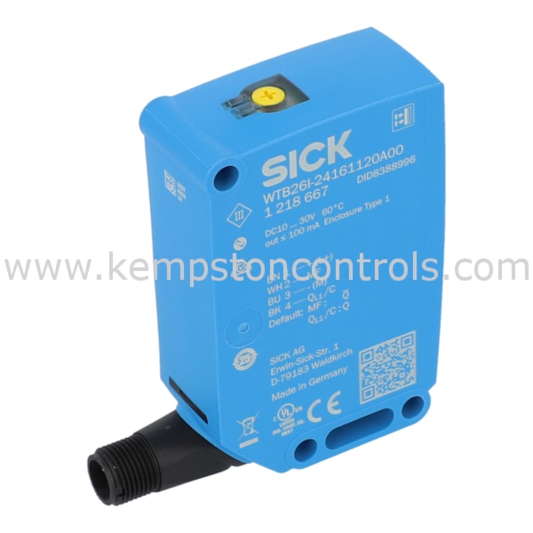 Sick WTB26I-24161120A00 SICK PHOTOELECTRIC SENSOR, DIFFUSE, BGS, 2M ...