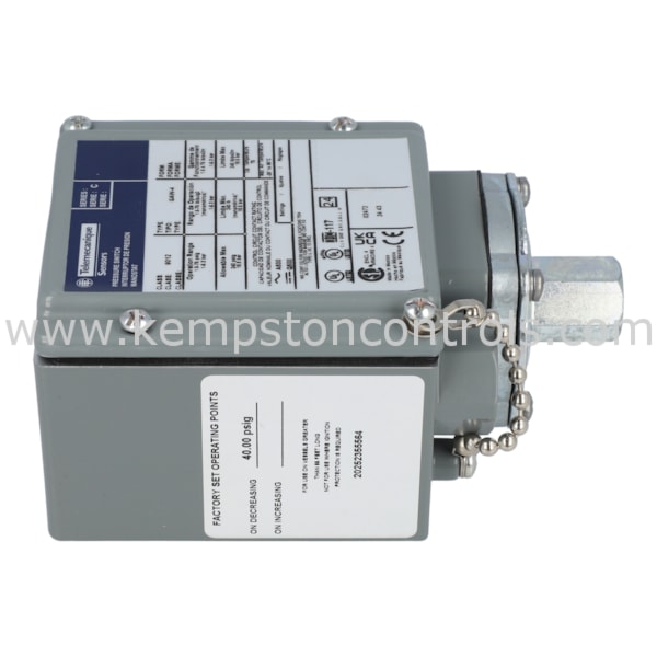 Telemecanique Sensors 9012GAW4 TELEMECANIQUE PRESSURE SWITCH ...