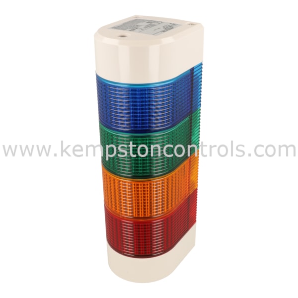 Patlite WME-402DFB-RYGB PATLITE SIGNAL TOWER, 4 TIERS, OFF-WHITE, 24VDC ...