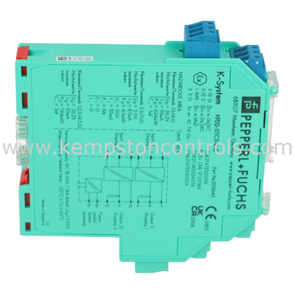 Pepperl + Fuchs KFD2-STC5-EX2 P+F ISOLATION BARRIER, 2 +3 WIRE, POWER ...