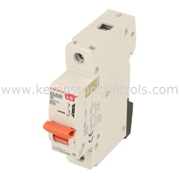 Other BKJ63N 1P D6A LS ELECTRIC MINIATURE CIRCUIT BREAKER, TYPE D, 1 POLE, 6A , 6KA | Kempston ...