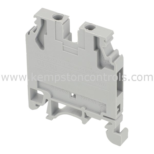 Elmex KUT4N+(G) ELMEX 4MM TERMINAL BLOCK, GREY | Kempston Controls