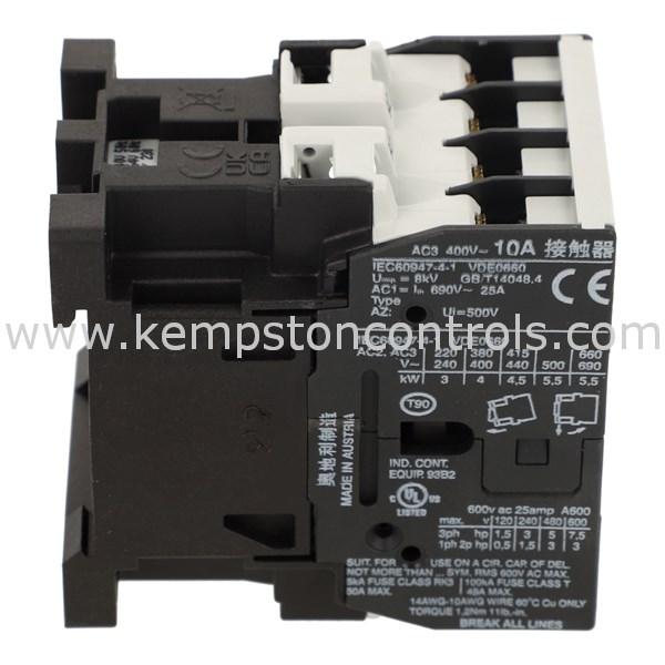 IMO MC10N-S-10230AC IMO 3 POLE CONTACTOR, 230VAC COIL, 10A AC3, 25A AC1 ...