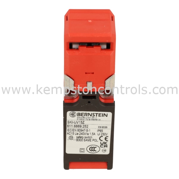 Bernstein 611-6869-252 BERNSTEIN SAFETY SWITCH, PLASTIC, 2NC 1NO, M20 ...