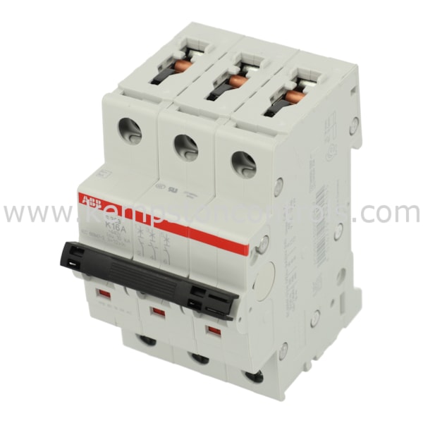 ABB 2CDS253001R0467 ABB S203K16 MINIATURE CIRCUIT BREAKER, 3P, K TYPE, 16A | Kempston Controls
