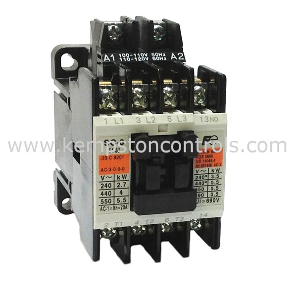 Fuji SC0-1A/1 SC-0 AC100-110V 1A CONTACTOR 1 N/O AUX (5.5KW AC3 380 ...