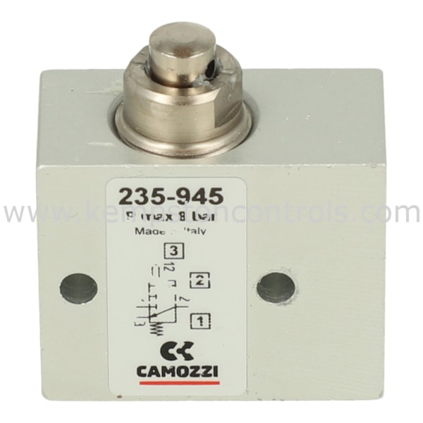 Camozzi 235-945 CAMOZZI MECHANICALLY OPERATED MINI VALVE, 3/2 NC, M5 ...