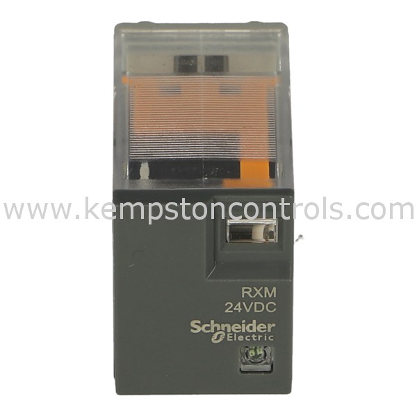 Schneider RXM2LB2BD SCHNEIDER MINIATURE PLUG IN RELAY, 2CO, 24VDC, 5A, LED | Kempston Controls
