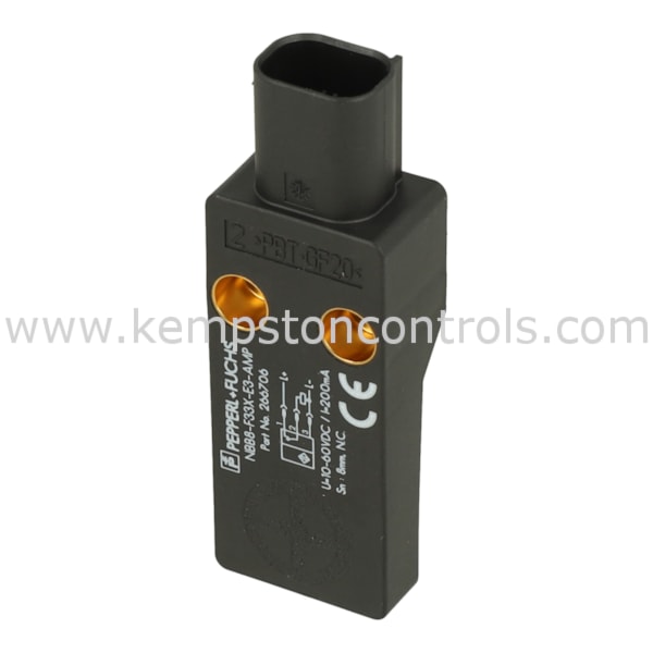 Pepperl + Fuchs NBB8-F33X-E3-AMP P + F INDUCTIVE SENSOR, 8MM SENSING RANGE, FLUSH, PNP NC, 3 ...