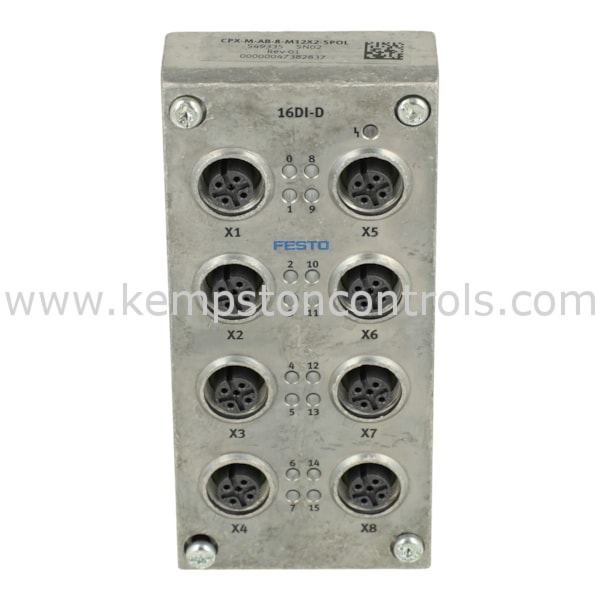FESTO CPX-M-AB-8-M12X2-5POL FESTO MANIFOLD BLOCK, 5-PIN 8X SOCKET M12 ...