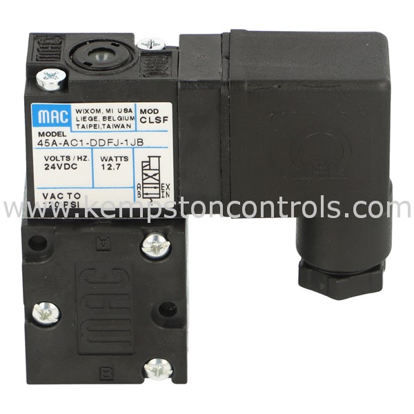 MAC Valves 45A-AC1-DDFJ-1JBCLSF MAC VALVES 45 SERIES MAC VALVE, 24VDC ...