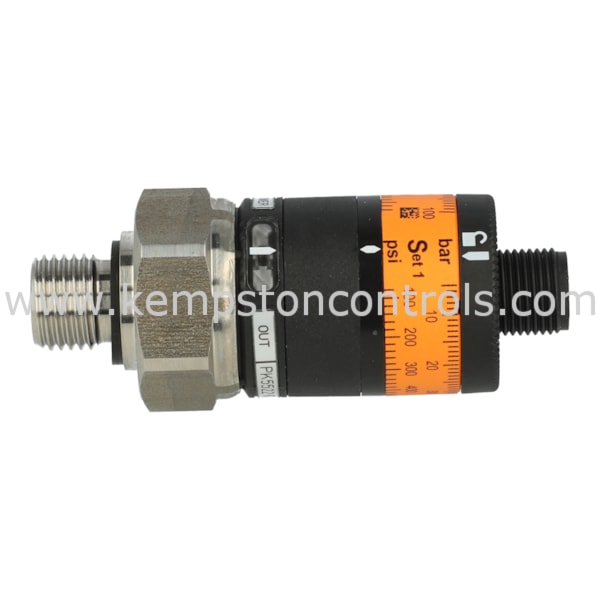 IFM PK5522 IFM PRESSURE SWITCH, 0-100 BAR RANGE, M12X1 MALE, G 1/4 ...