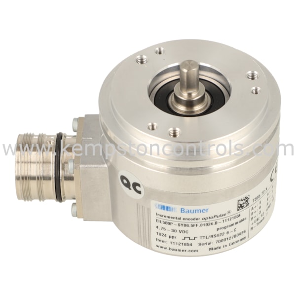 Baumer EIL580P-SY06.5FF.01024.B BAUMER INCREMENTAL ENCODER, 1024PPR, Ø58MM SOLID SHAFT, 6X10MM ...