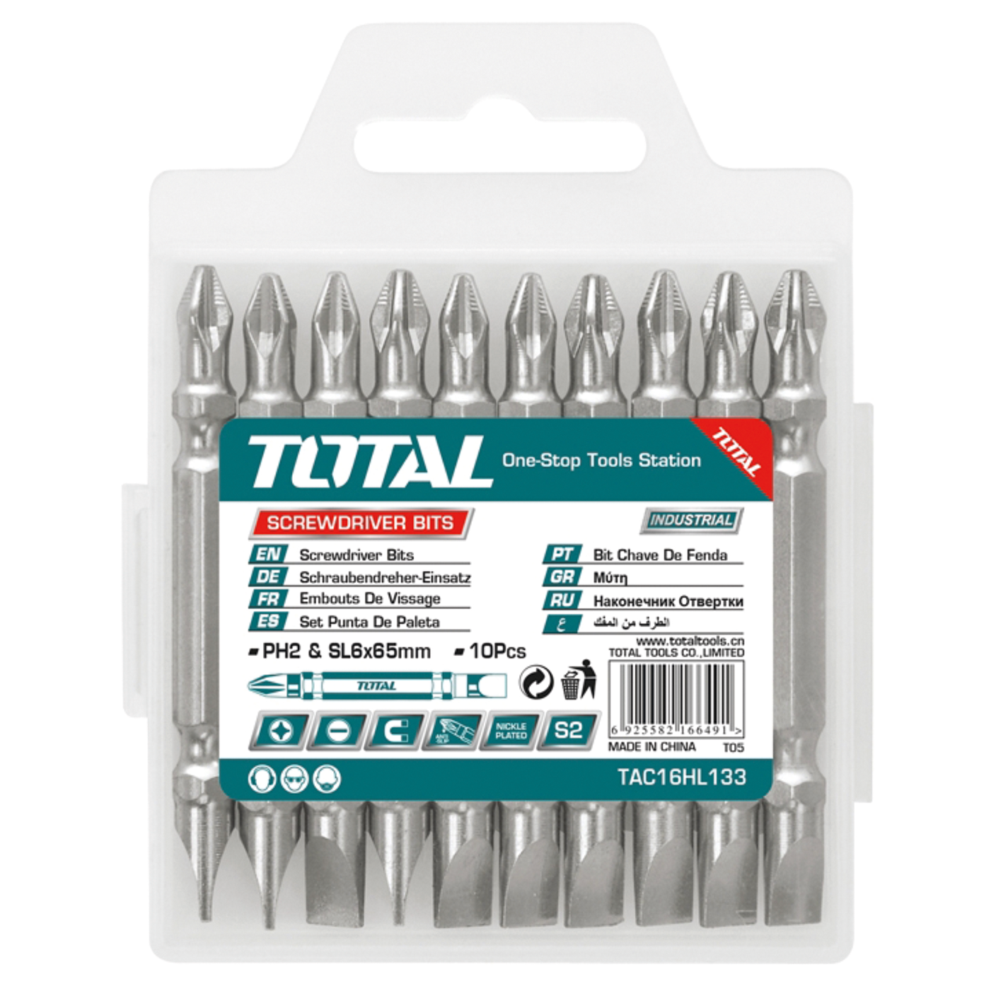 Total Tools TAC16HL133 TOTAL TOOLS SCREWDRIVER BITS | Kempston Controls