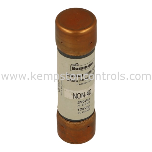 Bussmann NON-40 BUSSMANN ONE TIME FUSE - LOW VOLTAGE - NORTH AMERICAN ...