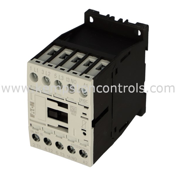 Eaton Moeller DILM7-10(24VDC) MOELLER CONTACTOR, 3 POLE, 380 V 400 V 3 KW, 1 N/O, 24 V DC, DC ...