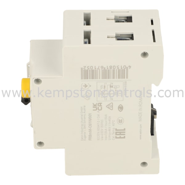 Eaton Moeller FRBMM-C6/1N/001 MOELLER RCBO, 10KA, 1P+N, 6A, CURVE C ...