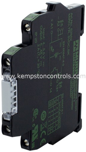 MURR 52502 MIRO TR 5VDC SK OPTO-COUPLER MODULE IN: 5,5 VDC - OUT: 48 ...