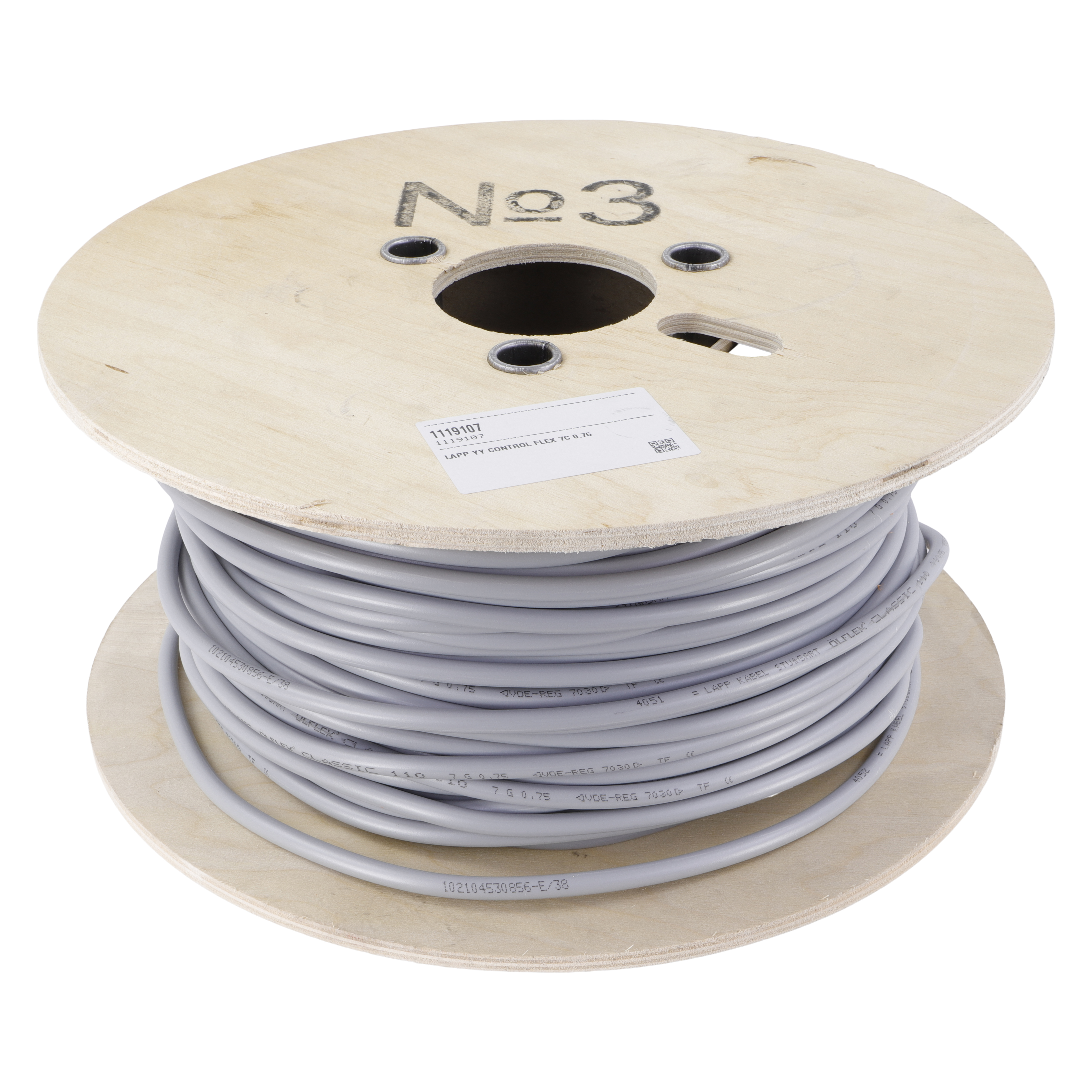Lapp 1119107 LAPP OLFLEX CLASSIC 110 CONTROL CABLE, 7 CORES, 0.75MMSQ ...