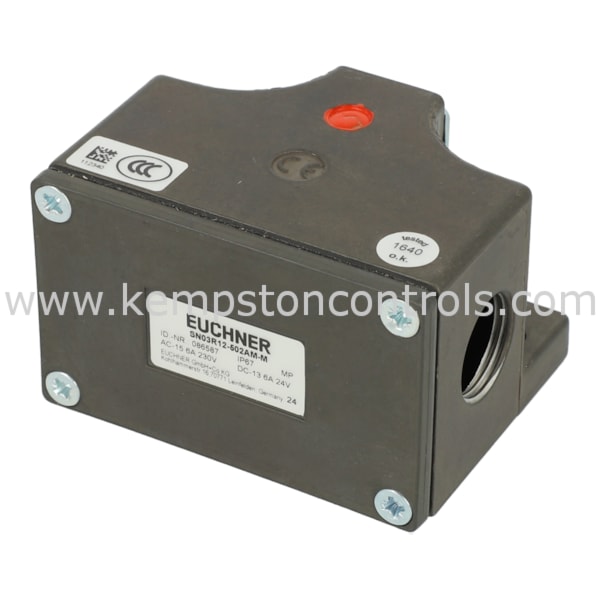 Euchner SN-03-R12-502AM EUCHNER LIMIT SWITCH, SNAP-ACTION SWITCHING CONTACT 1 NC + 1 NO, 2 X M20 ...