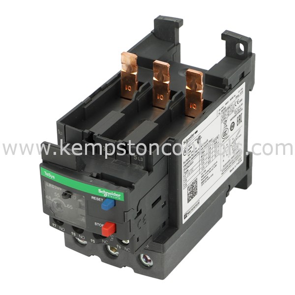 Schneider LRD365 SCHNEIDER THERMAL OVERLOAD RELAY, 48-65A, CLASS 10A ...