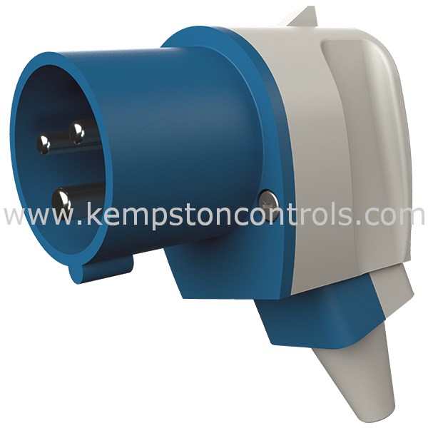 Mennekes 1411 MENNEKES BLUE ANGLED PLUG IP44 16A 3P 230V 6H GROMMET ...