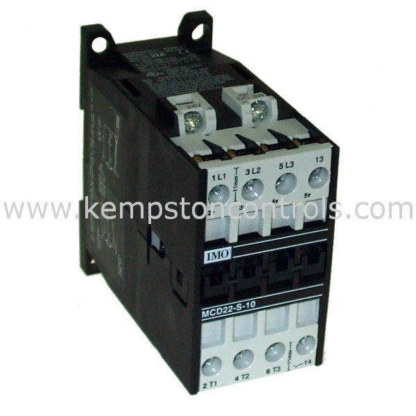 IMO MCD22-S-10=24 CONTACTOR 3 POLE OPEN 11KW22A AC3, 1 NORMALLY OPENAUXILIARY, 24V DC COIL ...