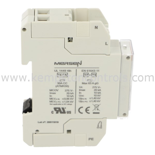 Mersen 83230511 MERSEN (FERRAZ) SURGE TRAP MONOBLOCK SURGE PROTECTION ...