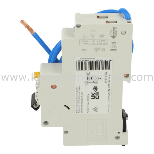 Eaton Moeller ERBM-40/1/B/003-A MOELLER RCBO, 1P+N, 40A, TYPE B, 30MA ...