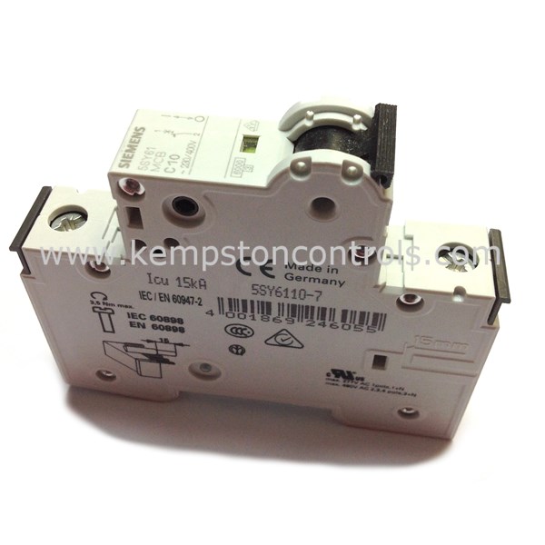 Siemens 5SY6110-7 SIEMENS MCB 1P TYPE C 10A | Kempston Controls