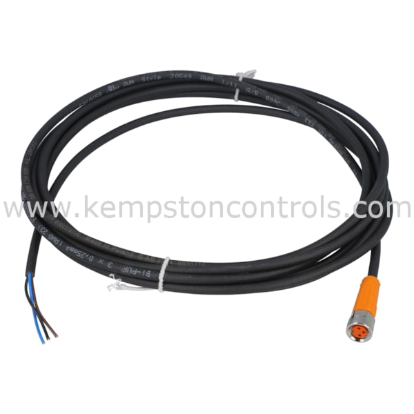 IFM EVC497 IFM CONNECTING CABLE WITH SOCKET, M8 CONNECTOR STRAIGHT, 3M ...