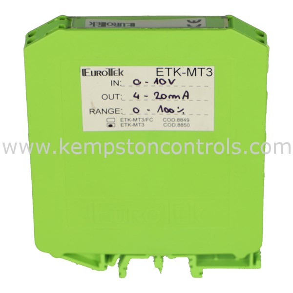 Eurotek ETK-MT3/0-10V/4-20MA/0-100% EUROTEK DIN RAIL MOUNTING ISOLATED ...