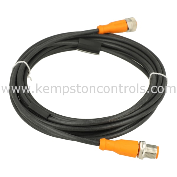 IFM EVC044 IFM VDOGH030MSS0005H03STGH030MSS, JUMPER CABLE, M12 STR MALE, M12 STR FEMALE, 3 CORE ...