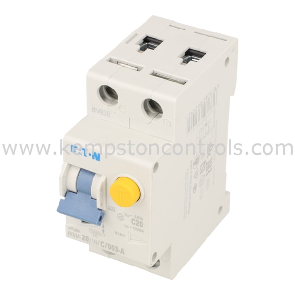 Eaton Moeller PKNM-20/1N/C/003-A-MW MOELLER RCD/MCB COMBI SWITCH, 20A, 230V, 2POLE, TYPE C, 30MA ...