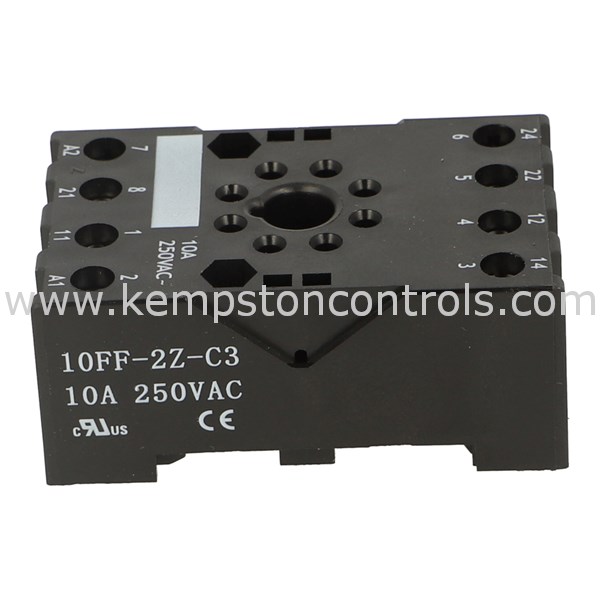 Hongfa 10FF-2Z-C3 HONGFA 8 PIN 2 POLE DIN MOUNT SOCKET | Kempston Controls