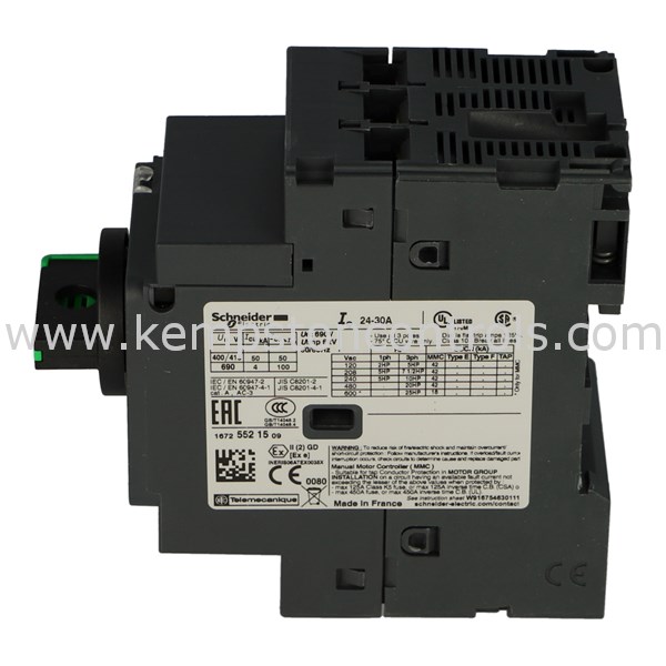 Schneider GV2P32 SCHNEIDER CIRCUIT BREAKER, MOTOR PROTECTIVE 24-32A ...