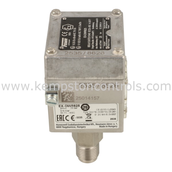 Honeywell Fema EX-DWR625 HONEYWELL FEMA PRESSURE SWITCH, ATEX, 0.5-6BAR ...