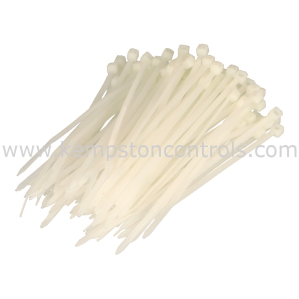 Termination Technology TT100-2.5N TT WHITE NYLON CABLE TIES 100MM X 2 ...