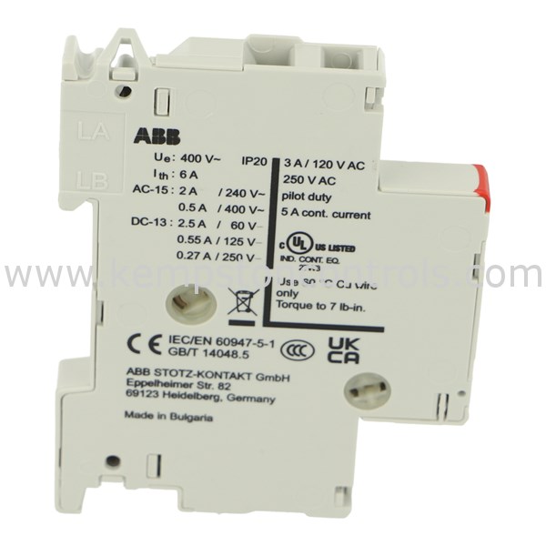 ABB 1SAM101901R0001 ABB HK-11 AUX.-CONTACT 1NO+1NC | Kempston Controls