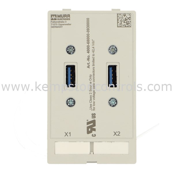 MURR 4000-68000-0930000 MURR MODLINK MSDD DATA INSERT 2×USB-A FEMALE ...