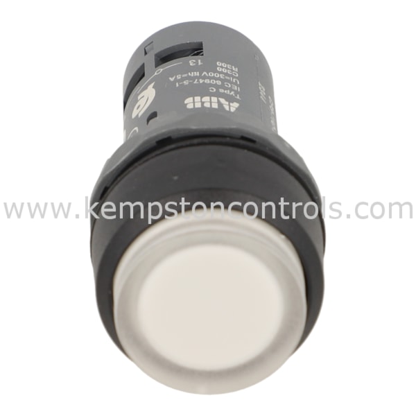 ABB 1SFA619102R1118 ABB PUSHBUTTON, MOMENTARY, EXTENDED, CLEAR, ILLUMINATED, BLACK PLASTIC, 1NO ...