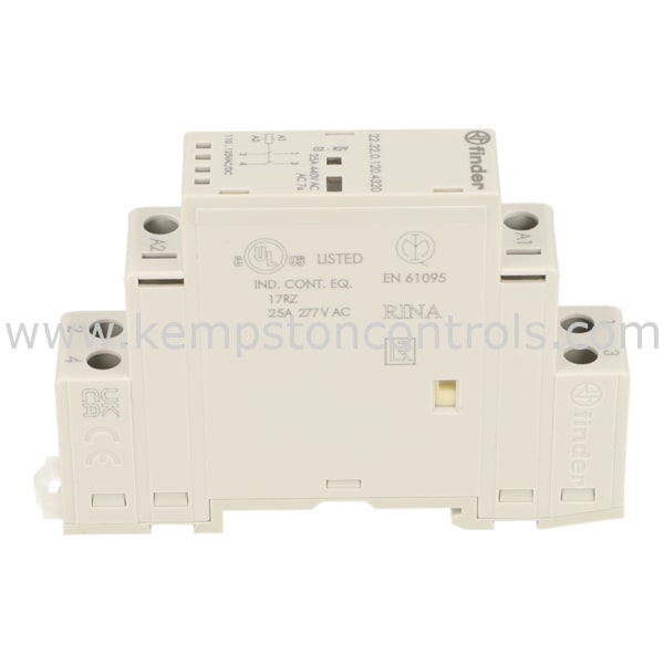 Finder 22.32.0.120.4320 FINDER MODULAR CONTACTOR 25A, 2 CONTACTS, 17 ...