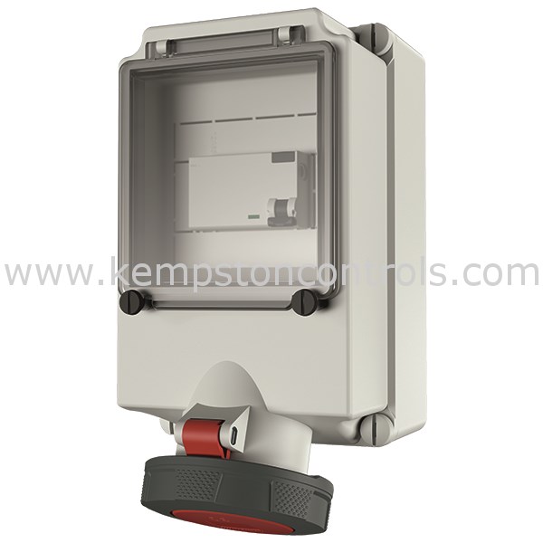 Mennekes 7170UK MENNEKES RED RCD SOCKET IP67 63A 5P 400V 1XRCD ...