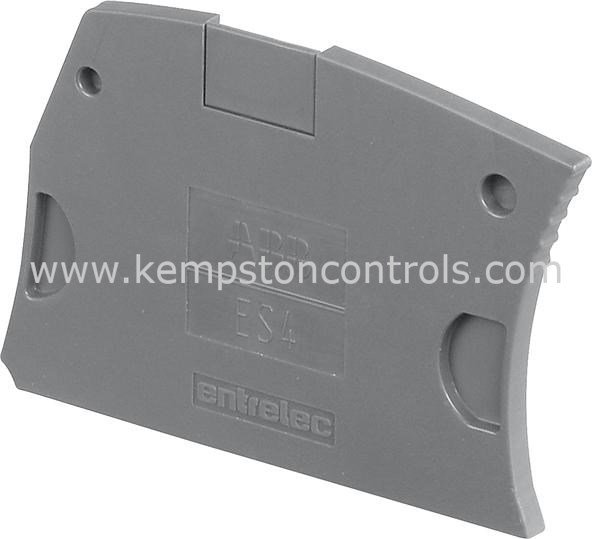 Entrelec 1SNK505910R0000 ENTRELEC END SECTION, ES4, DARK GRAY, 2.2MM ...