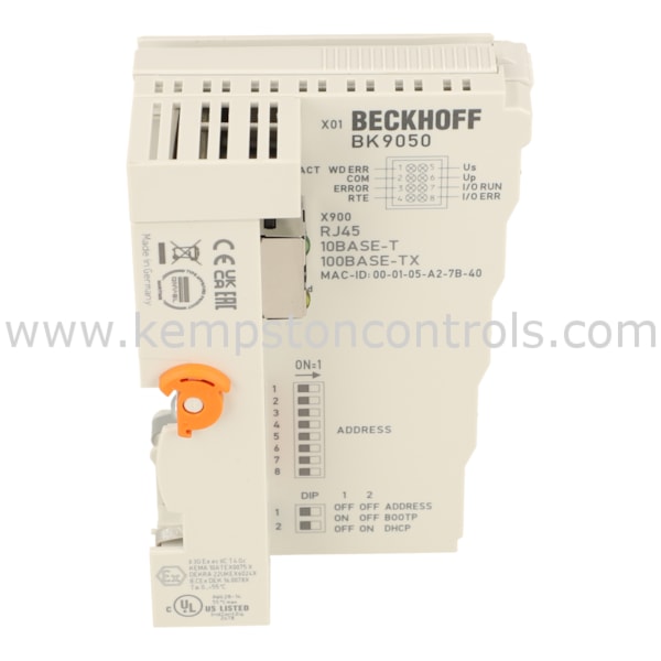 Beckhoff BK9050 BECKHOFF ETHERNET TCP/IP “COMPACT“ BUS COUPLER FOR UP ...