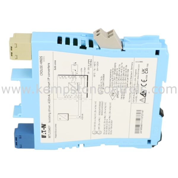Eaton MTL MTL5546Y EATON MTL SMART ISOLATING DRIVER, 1 CHANNEL, 4-20MA ...