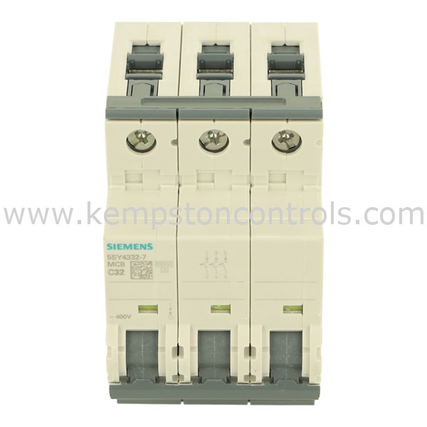Siemens 5SY4332-7 SIEMENS MINIATURE CIRCUIT BREAKER 400 V 10KA, 3-POLE ...