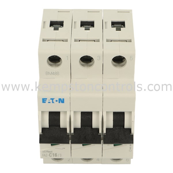 Eaton Moeller FAZ-C16/3 MOELLER MINIATURE CIRCUIT BREAKER, 16A, 3 POLE ...
