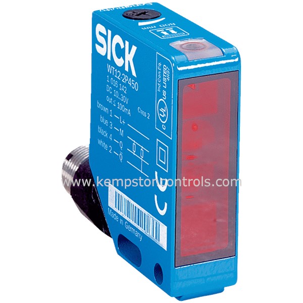 Sick WT12-2P450 PHOTOELECTRIC SENSOR, DIFFUSE, BACKGROUND SUPPRESSION ...